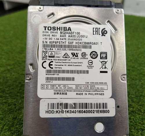 Жесткий диск 1 TB Toshiba MQ04ABF100