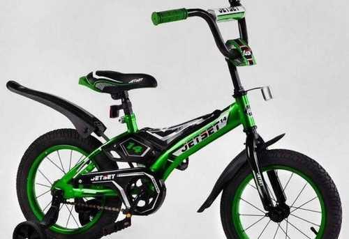 Велосипед детский Maxxpro Jetset 14д. зелёный