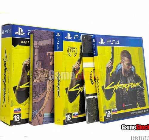 PS4 Cyberpunk 2077 Steelbook Edition "Вудуисты" (Б/У, Полностью на русском языке, cusa-16579)