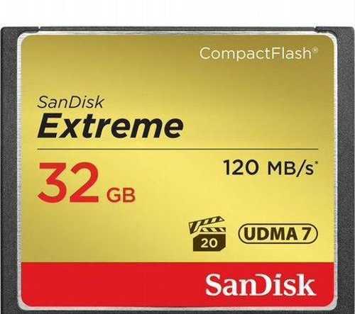 Карта памяти комиссионная SanDisk Extreme CF 32GB