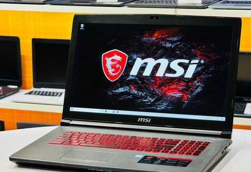 Игровой MSI 17.3" i5 7300HQ 16gb GTX1050 SSD+HDD