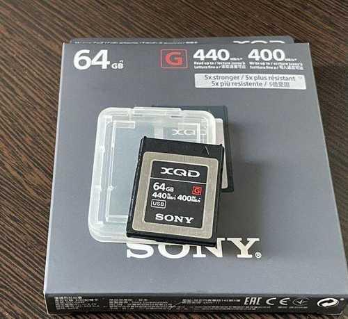 Sony XQD G 64GB (440/400 MB/s)
