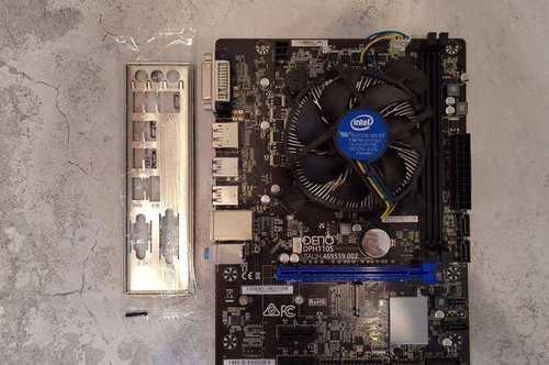 Комплект мат плата microATX depo H110S