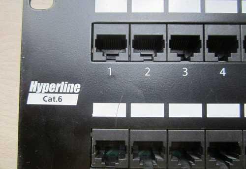 Патч панель hyperline 2u 48 port cat 6