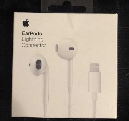 Наушники проводные earpods lightning