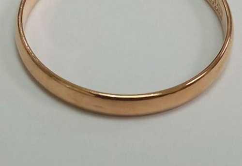Золотое обручальное кольцо 17,5р деф(5220)