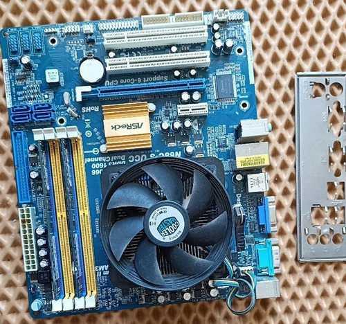 Asrock n68c-s ucc sock.AM3+Athlon x3 450+ озу 4gb