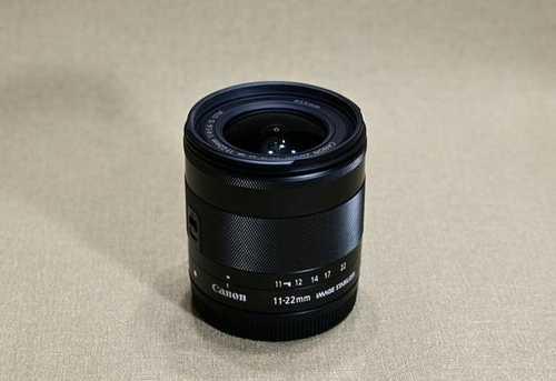 Объектив Canon EF-M 11-22mm f/4.0-5.6 IS STM