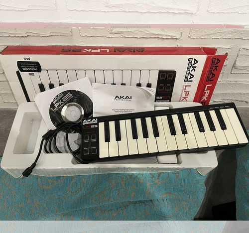 Akai LPK25 midi-клавиатура