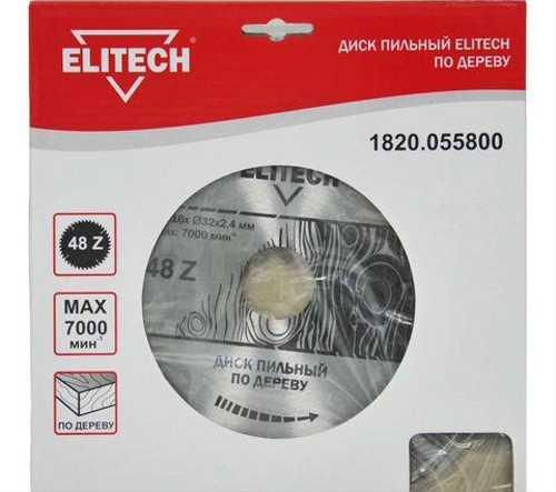 Диск п/п пильный elitech 216*32/30*48