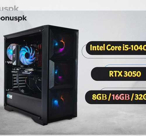 Игровой компьютер Intel Core i5-10400F   RTX 3050