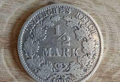 1/2 марки 1905 Германия