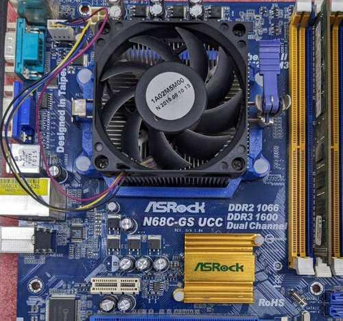 Плата ASRock N68C-GS UCC   AMD Athlon II X2 260  