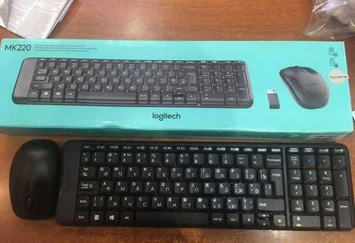 Клавиатура +мышь Logitech Wireless мк220, беспров