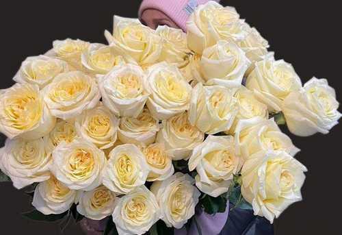 Розы метровые, крупные белые розы доставка