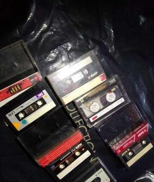 Аудиокассеты basf, Agfa,черные,80 годов