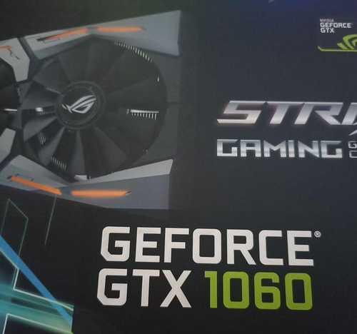 Видеокарта gtx 1060 6gb asus strix