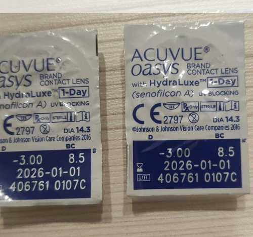 Линзы acuvue oasys