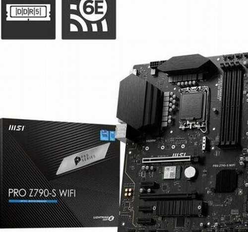 Материнская плата MSI PRO Z790-S wifi Soc-1700 Intel Z790 4xDDR5 ATX AC97 8ch(7.1) 2.5Gg raid+hdmi+D