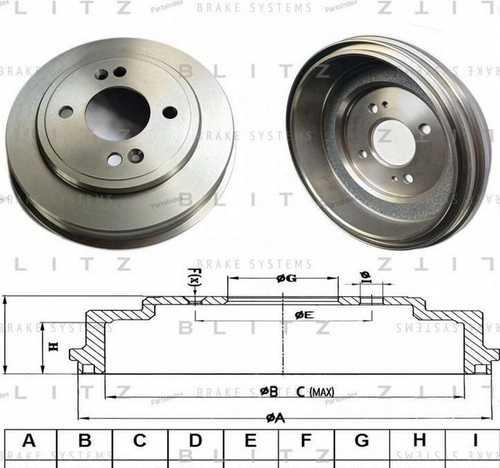 Барабан тормозной