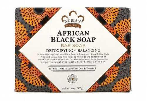 Nubian Heritage Африканское черное мыло, айхерб