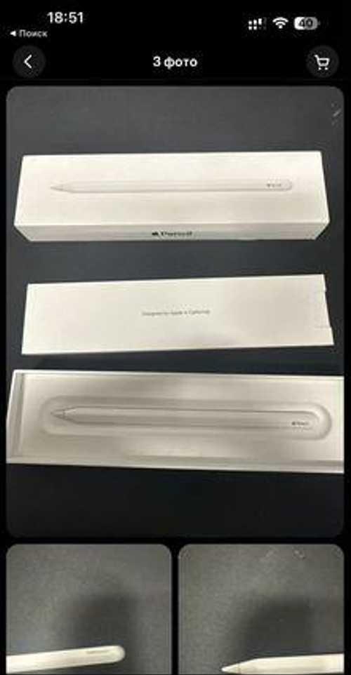 Стилус apple pencil 2 новый