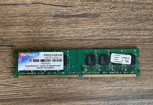 Оперативная память Patriot DDR2 1GB