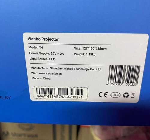 Проектор wanbo t4