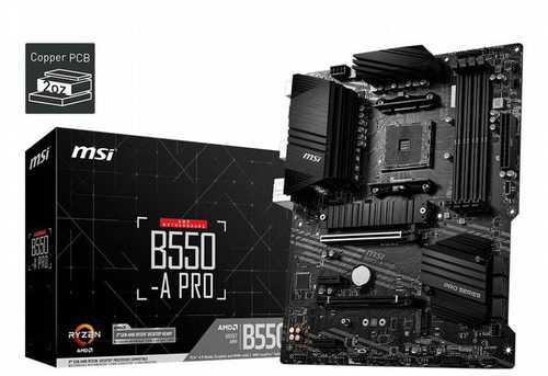 Материнская MSI B550-A PRO +ryzen 5600x +ddr4 16Gb