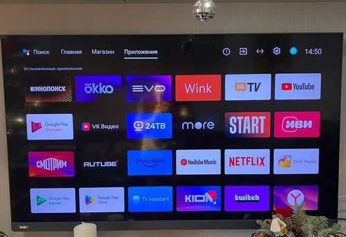 Телефизор Haier 55 smart tv ax pro почти новый