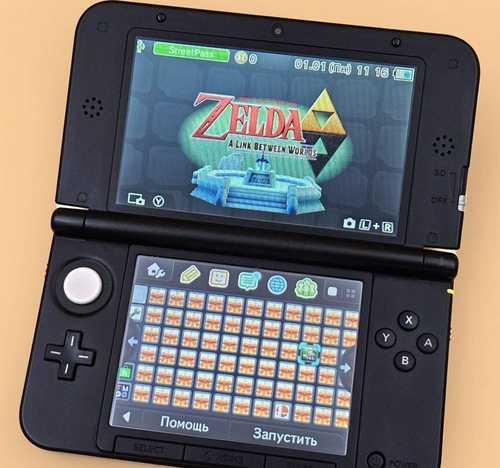 Nintendo 3DS XL Черная, 200 игр, 128 Gb