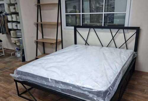 Кровать в стиле лофт, 160х200