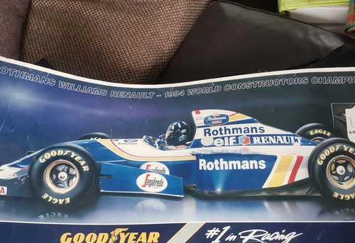 Постер плокат formula Renault 1994г