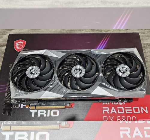 Видеокарта MSI RX6800 gaming X trio 16Gb