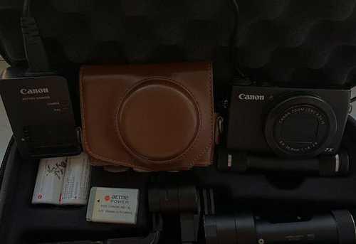 Камера Canon g7x (стабилизатор, кейс, чехол, акб)