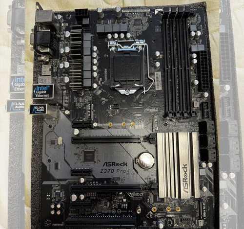 Материнская плата Asrock z370 pro4