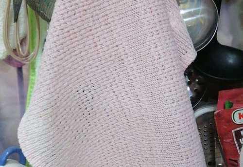 Вязанное махровое полотенце