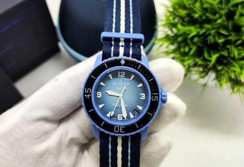 Часы Swatch Blancpain синии