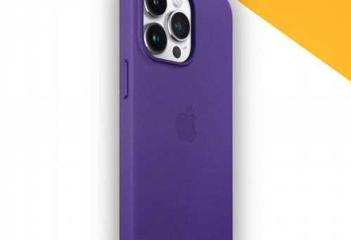 Чехол iPhone 13 Pro Leather Case Фиолетовый, США