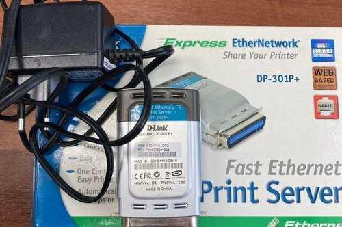 Принт сервер DP-301P+ Ethernet to LPT