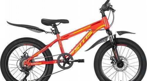 Велосипед sitis hotrock 20" (2023) оранжево-красны
