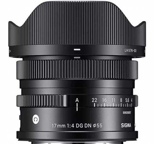 Объектив Sigma 17mm f/4 DG DN Contemporary Sony E