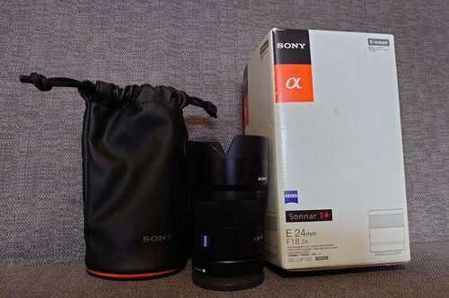 Sony Carl Zeiss Sonnar T*24mm f/1.8ZA E, sel24f18z