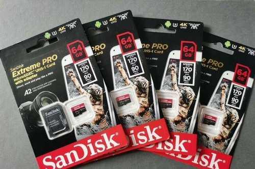 Память для фотокамер SanDisk Extreme Pro 64Gb