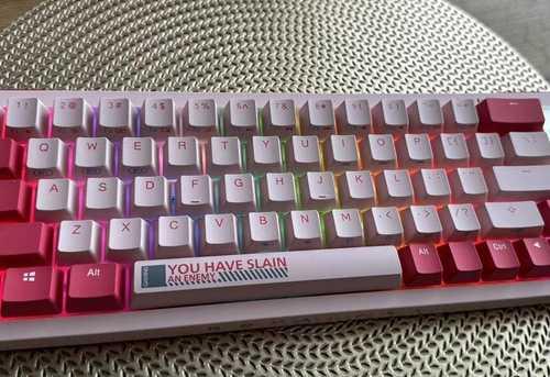 Клавиатура беспроводная Royalaxe Y68 Розовая