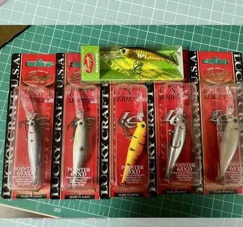 Воблеры Lucky Craft Pointer 65xd и Bevy Shad 60FC