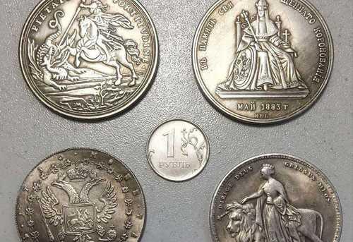Сувенирные монеты. Различные номиналы и исполнение