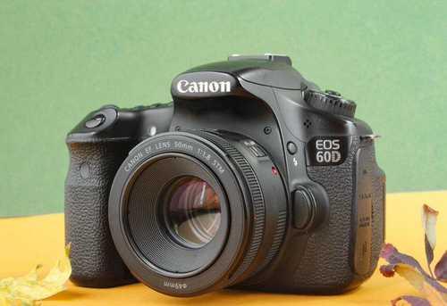 Фотоаппарат Canon 60D kit 50mm f1.8 STM