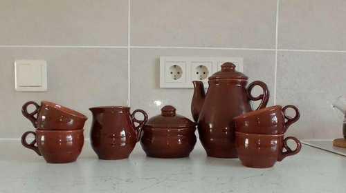Глинянный чайный набор