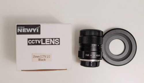 Объектив 50mm 1.4 cctv lens + адаптер на micro 4/3